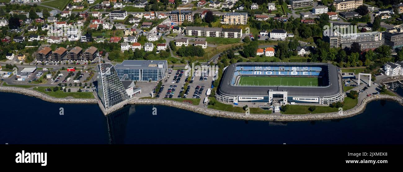 Illustration picture shows the Molde FK Aker Stadion seen from the ...