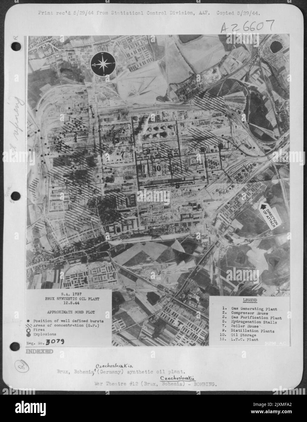 Brux, Bohemia, Czechoslovakia (Germany) synthetic oil plant Stock Photo ...