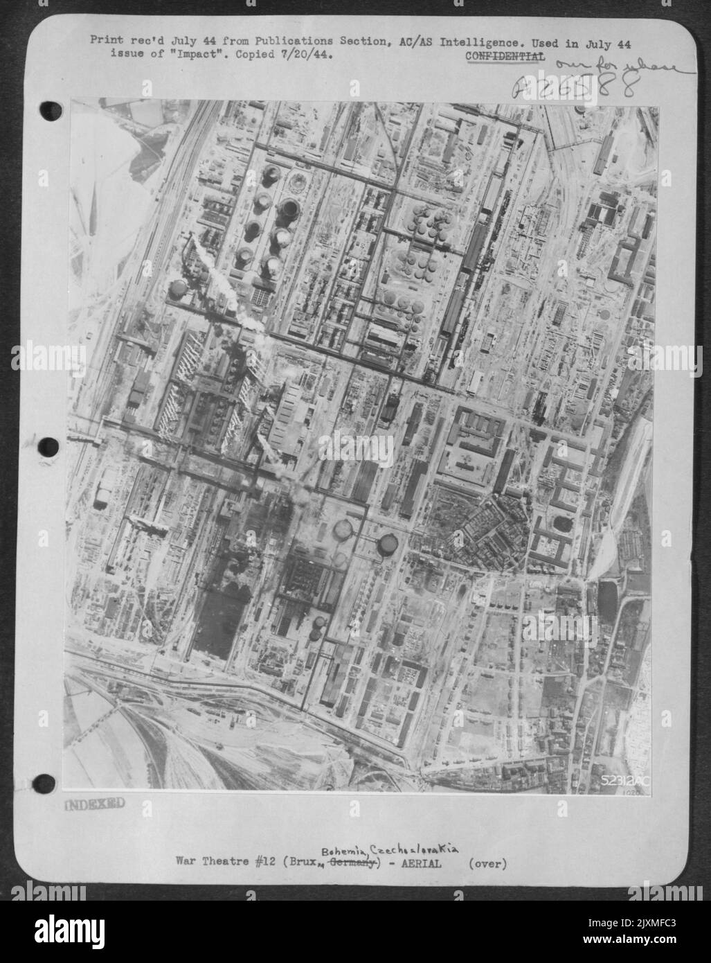 Brux Bohemia, Czechoslovakia before 12 May 44 attack by 8th Air Force ...