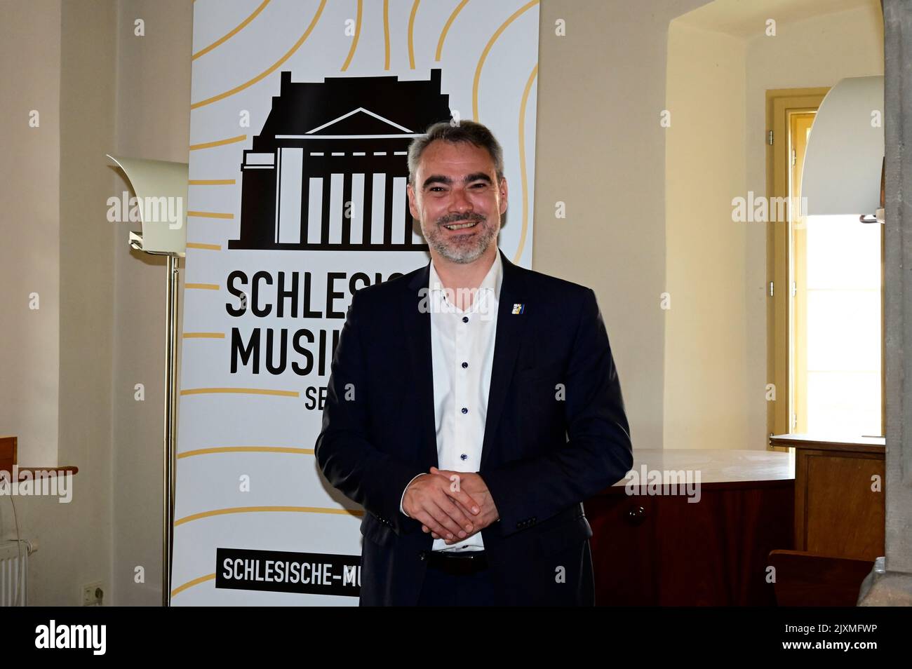 Stephan Rauhut bei der Pressekonferenz zum 33. Schlesischen Musikfest ...