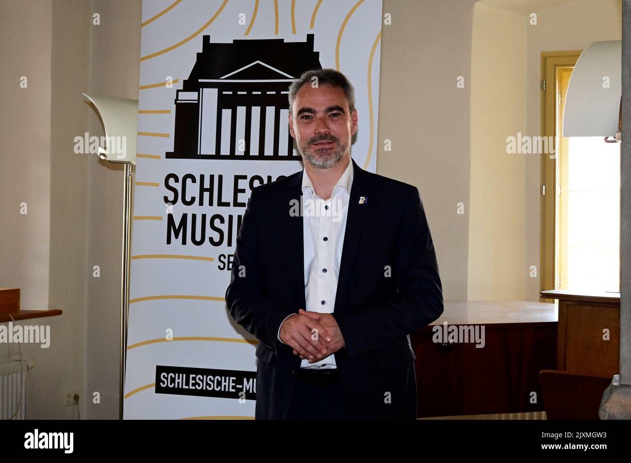 Stephan Rauhut bei der Pressekonferenz zum 33. Schlesischen Musikfest ...