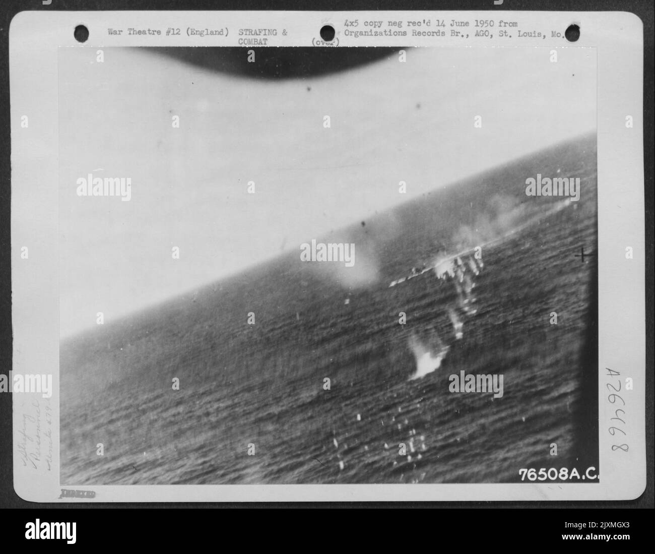 Strafing Attack On An Enemy U-Boat By Lt. Leal From Consolidated B-24 ...