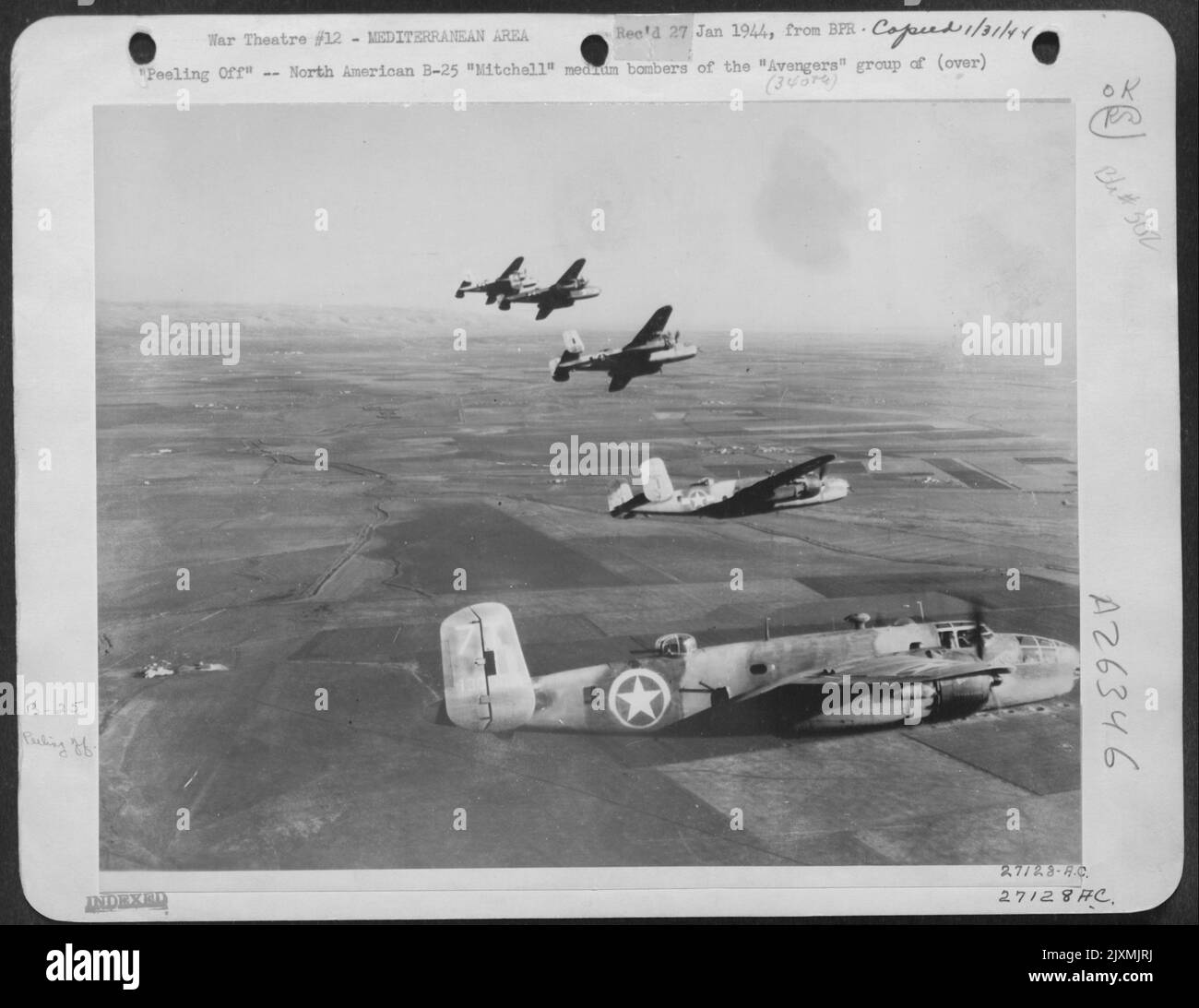 "Peeling Off"--North American B-25 "Mitchell" medium bombers of the ...