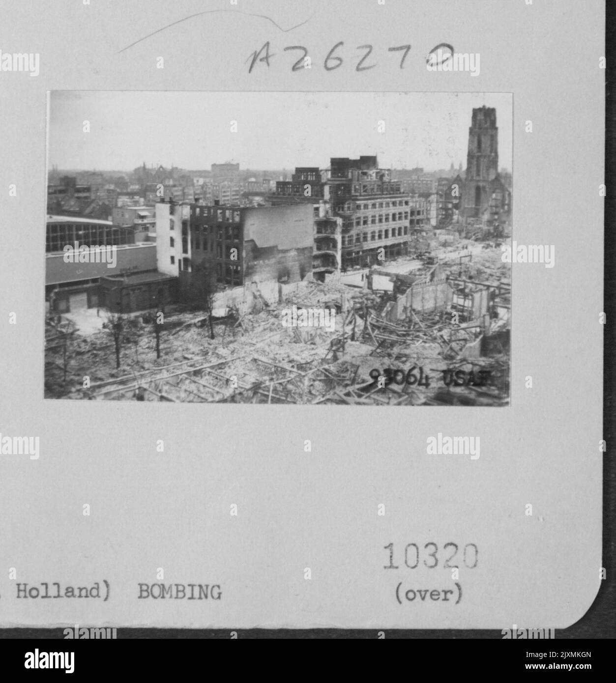 Rotterdam, Holland, immediately after Nazi bombardment at the beginning ...
