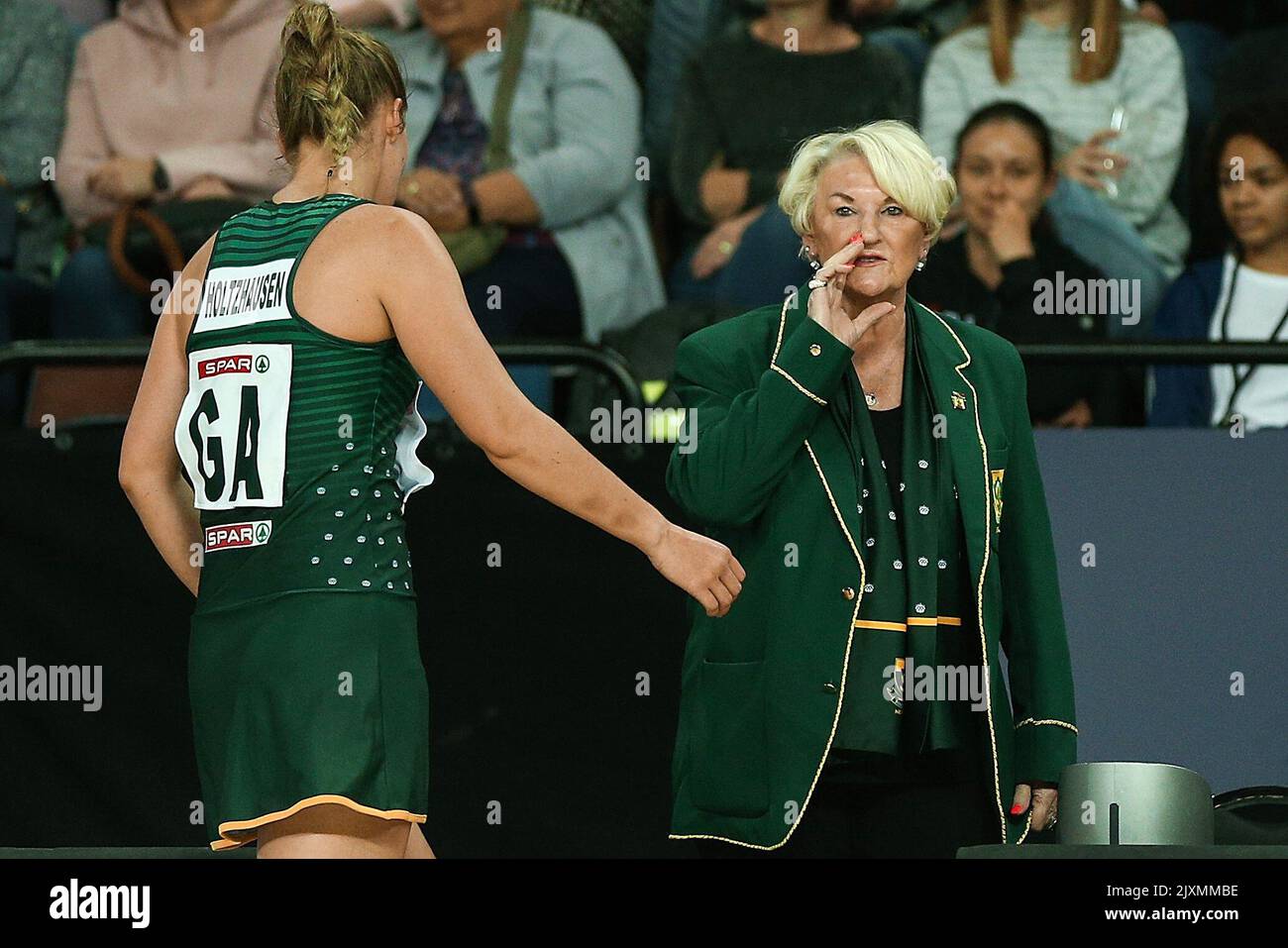 Proteas head coach Norma Plummer during the Netball Quad Series match ...