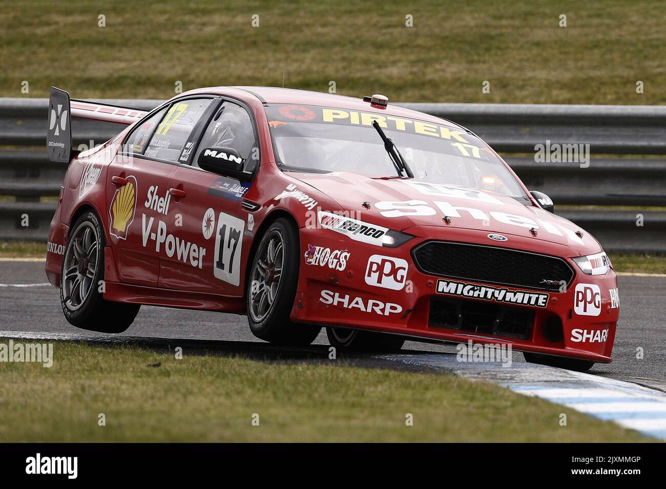 Alexandre PrŽmat drives the Shell V-Power Racing Team Ford Falcon FG X ...