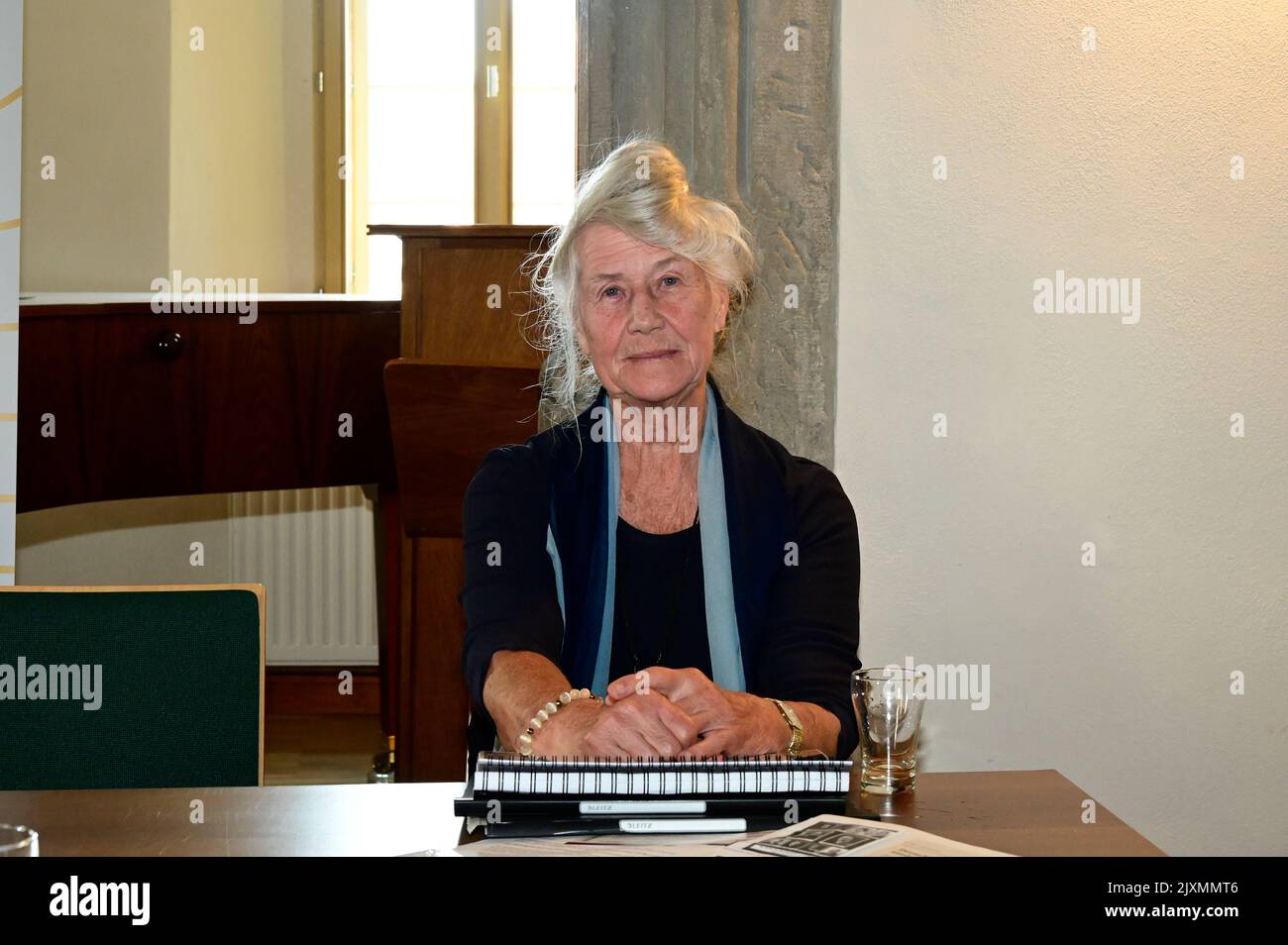 Waltraud Simon bei der Pressekonferenz zum 33. Schlesischen Musikfest ...