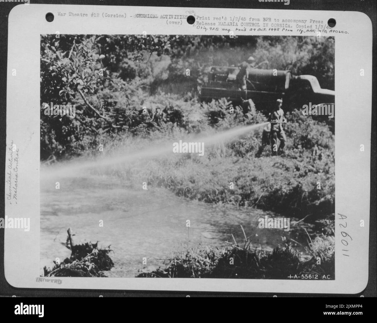 Diesel oil being sprayed on steam beds and pools of the marshland on ...