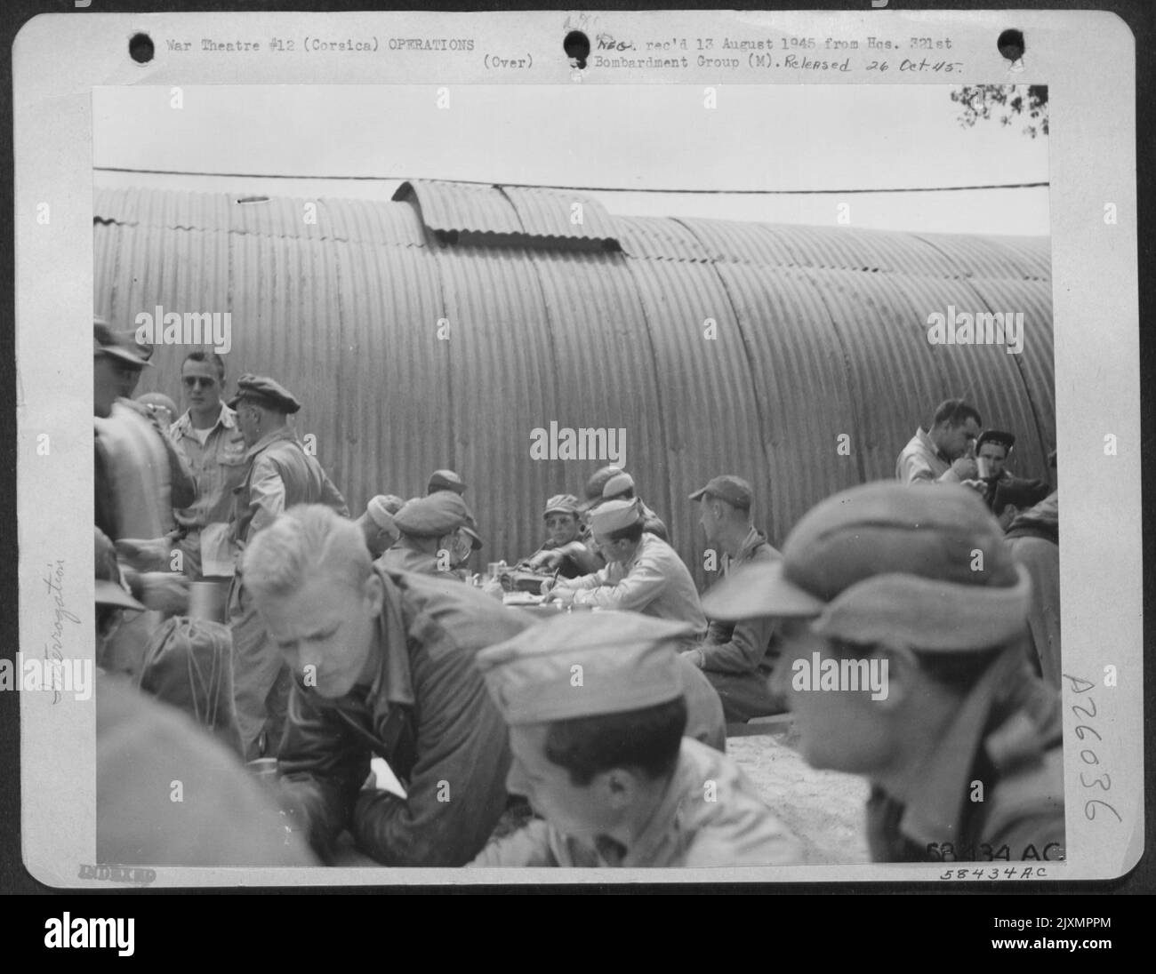 Typical interrogations, Solenzara, Corsica, Summer 1944 Stock Photo - Alamy