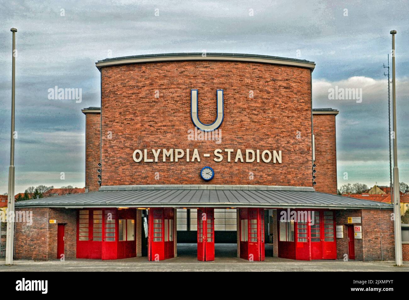 Olympic Stadium Berlin Station Exterior Stock Photo - Alamy