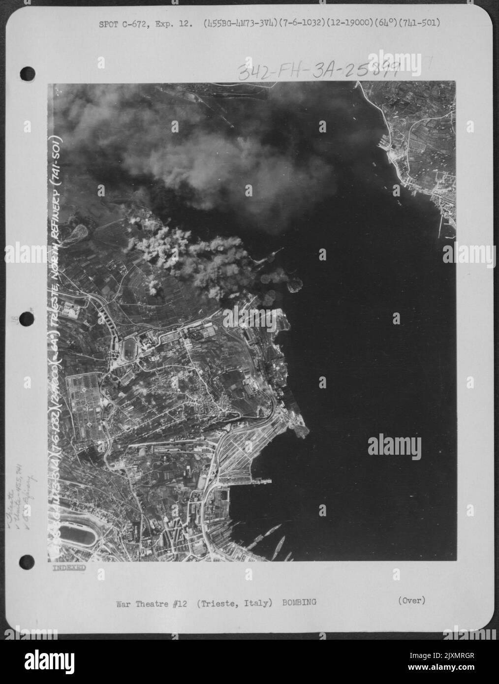 Bomb Bursts Cover The Target Area As Planes Of The 455Th Bomb Group ...