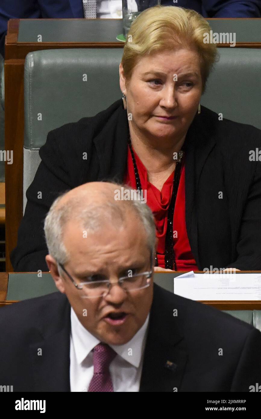 Liberal MP Ann Sudmalis reacts during House of Representatives Question ...