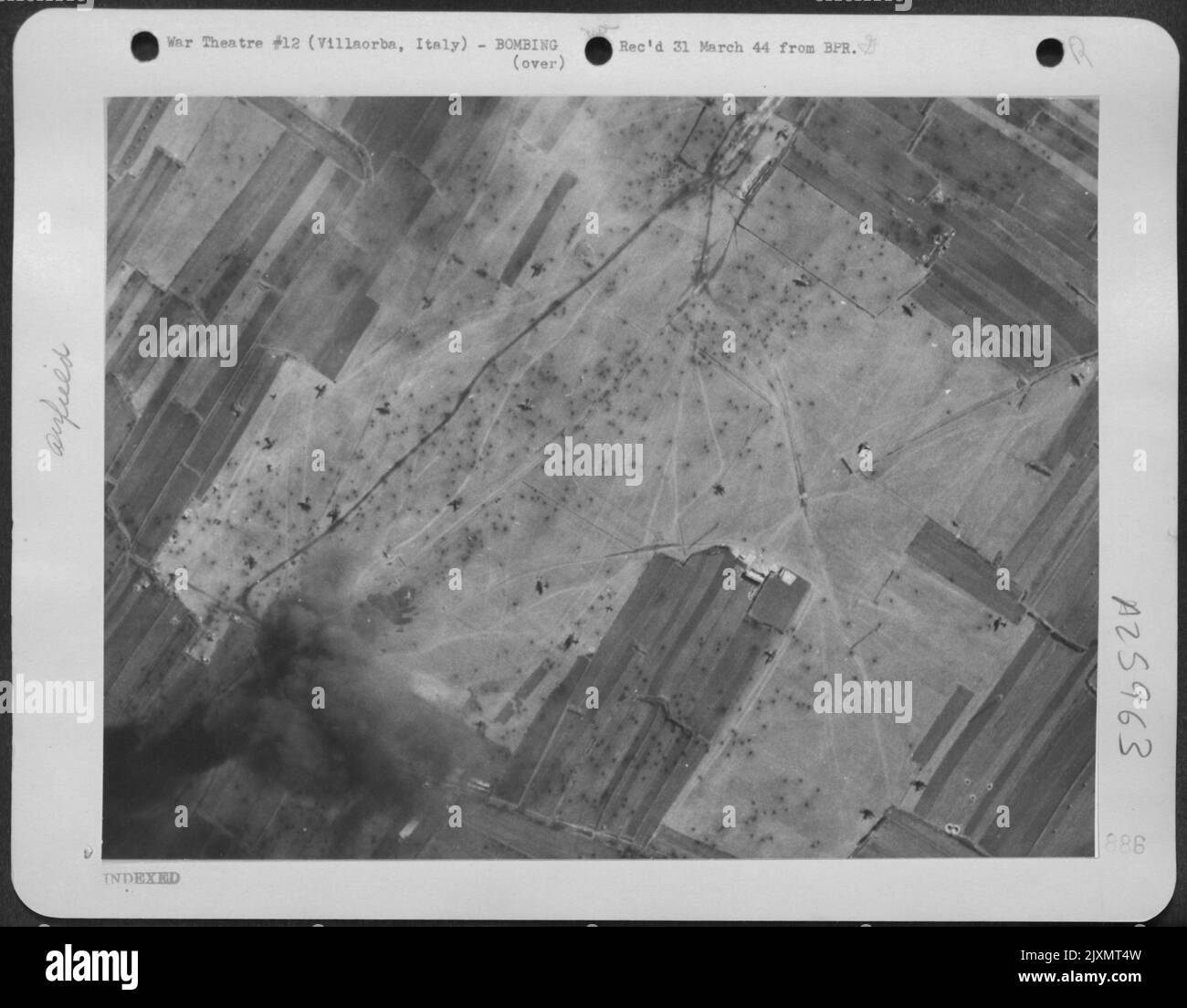 After the airdrome at Villaorba had had a dose of "daisy cutters," the ...