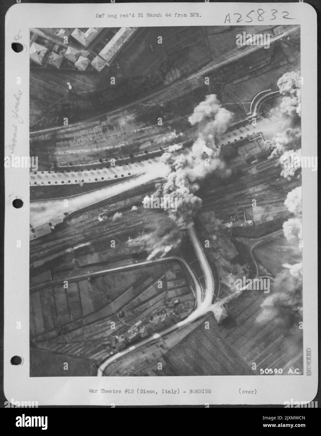 Marshalling yards at Siena, Italy, important rail junction point in the ...