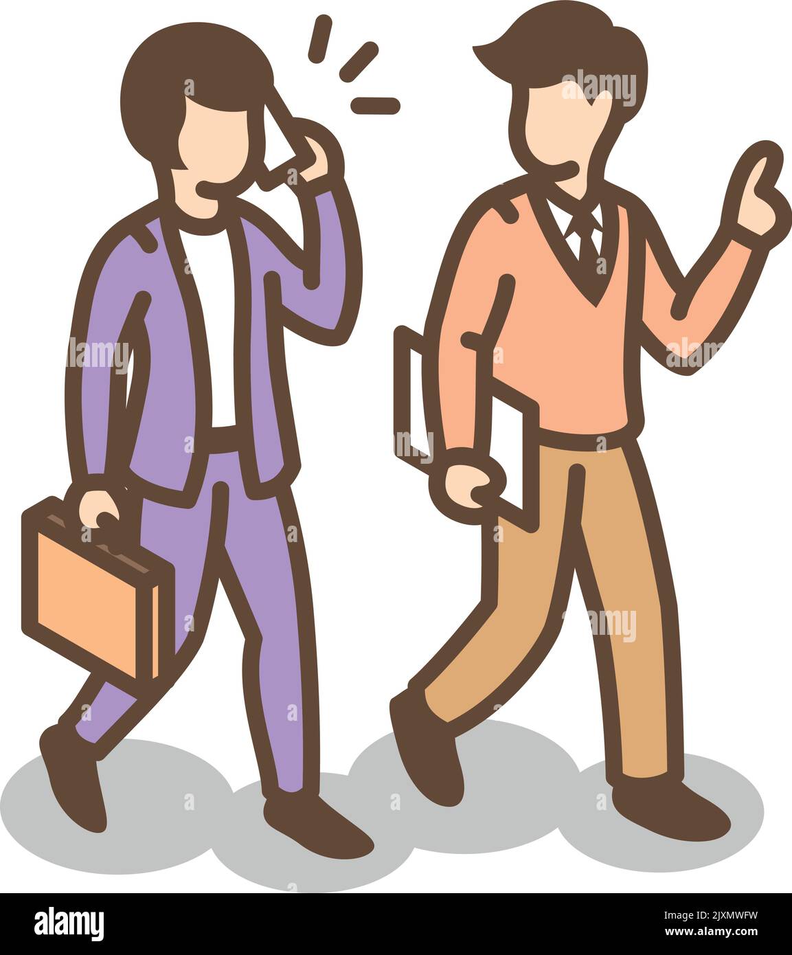 People Walking And Talking Isometric Team Office Workers Stock Vector Image And Art Alamy