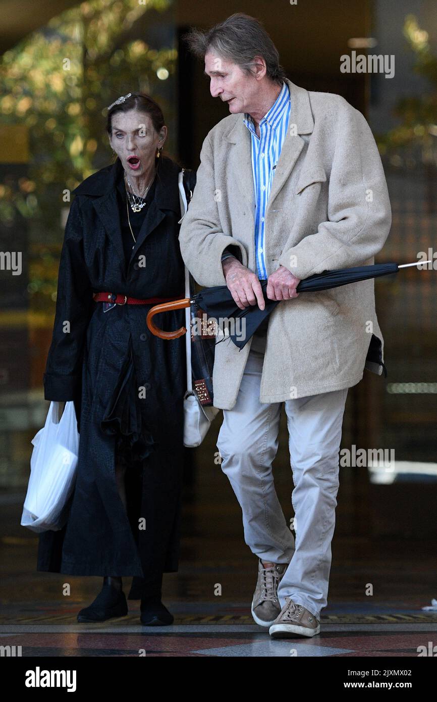 David Patrick Frost (right) leaves the Downing Centre Local Court in ...