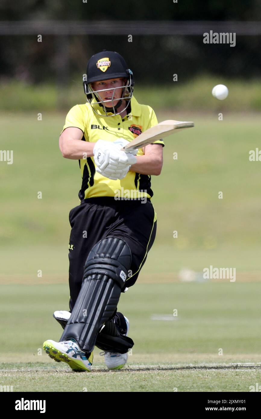 Mathilda Carmichael of Western Australia plays a shot during the Women ...