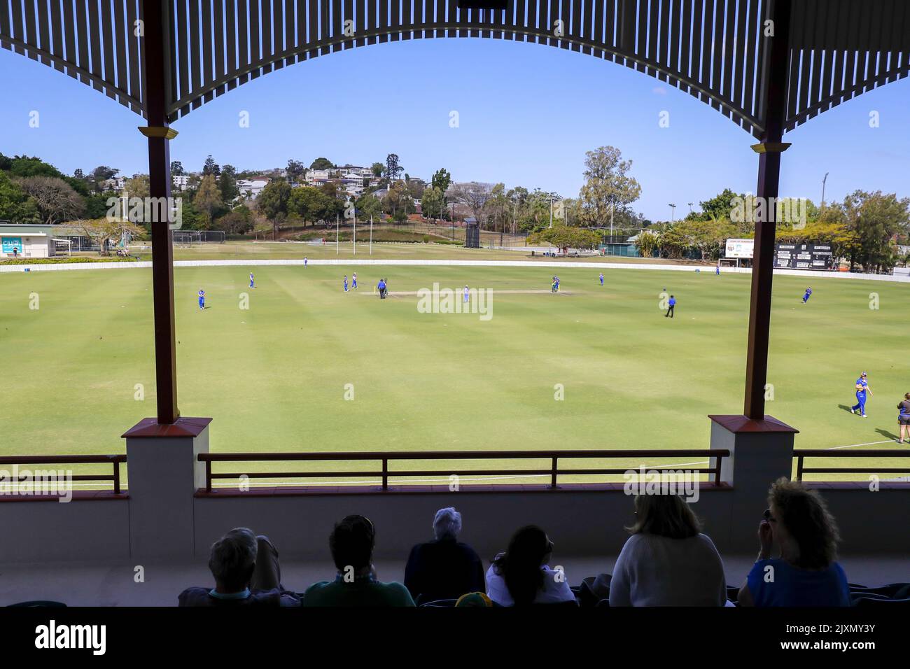 A view from the grandstand at Allan Border Field during the Women's ...