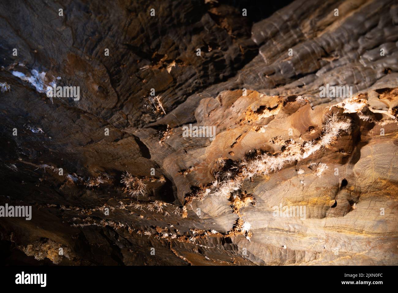 Ochtinska Aragonite Cave, Slovakia Stock Photo - Alamy