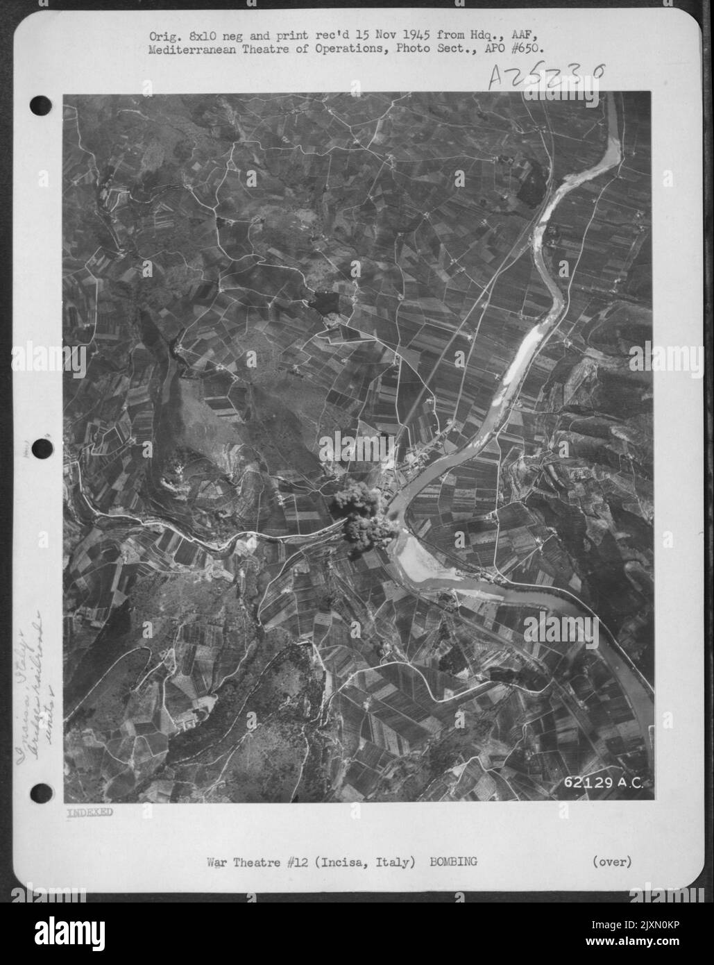 Bombing Of Railroad Bridge At Incisa, Italy, By Martin B-26 Marauders ...