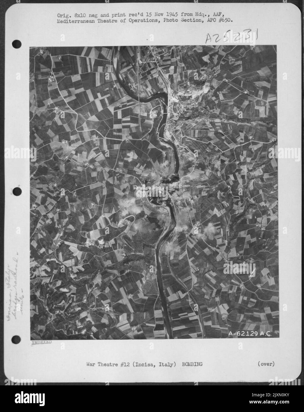 Bombing Of Railroad Bridge At Incisa, Italy, By Martin B-26 Marauders ...