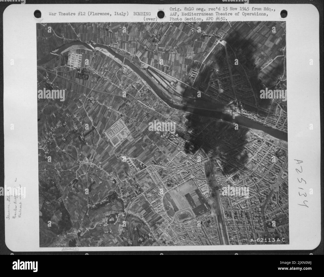 Bombs From Martin B-26 Marauders Of The 12Th Air Force, Fall On ...