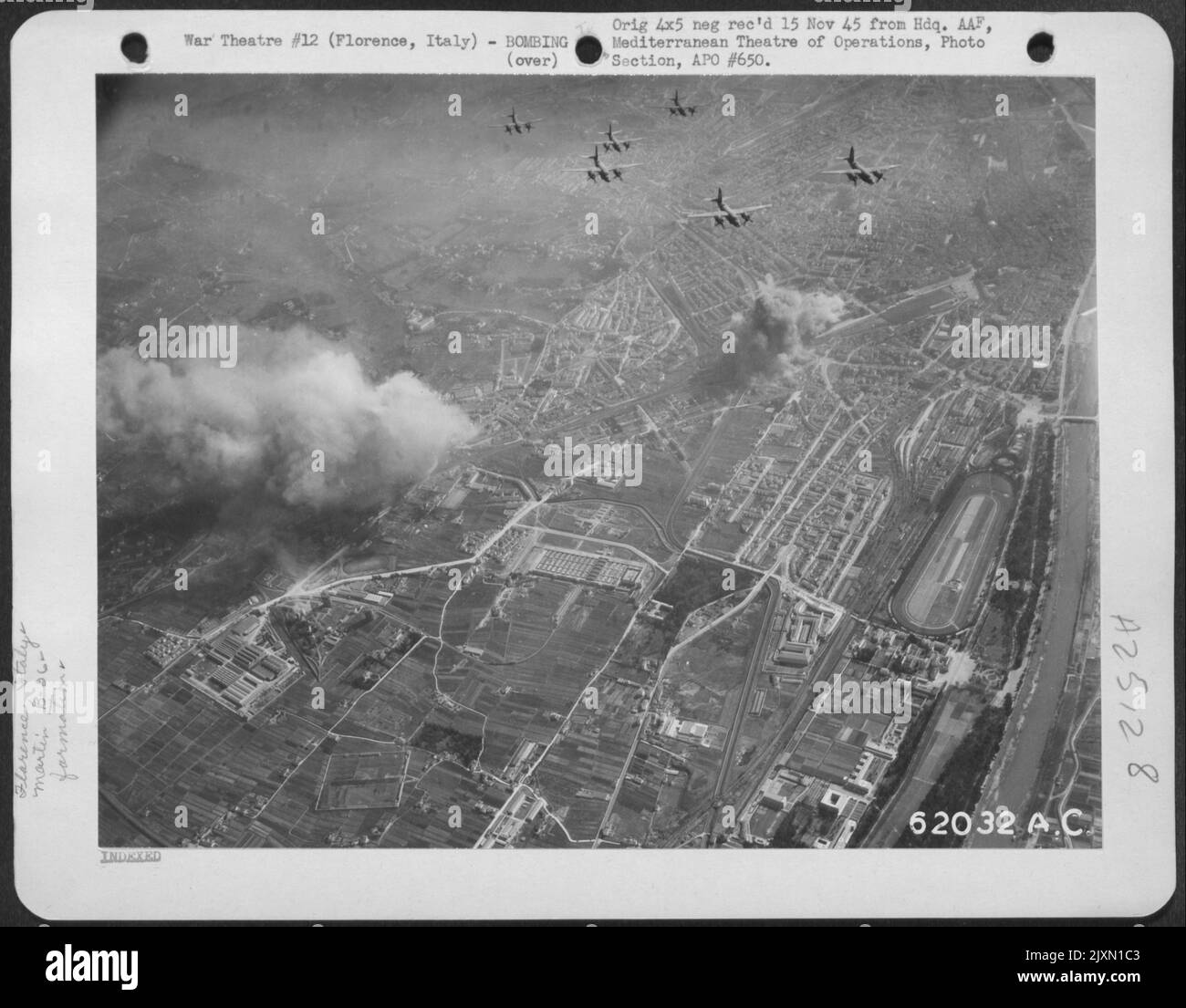 Bombs Burst On Enemy Installations At Florence, Italy As Another ...