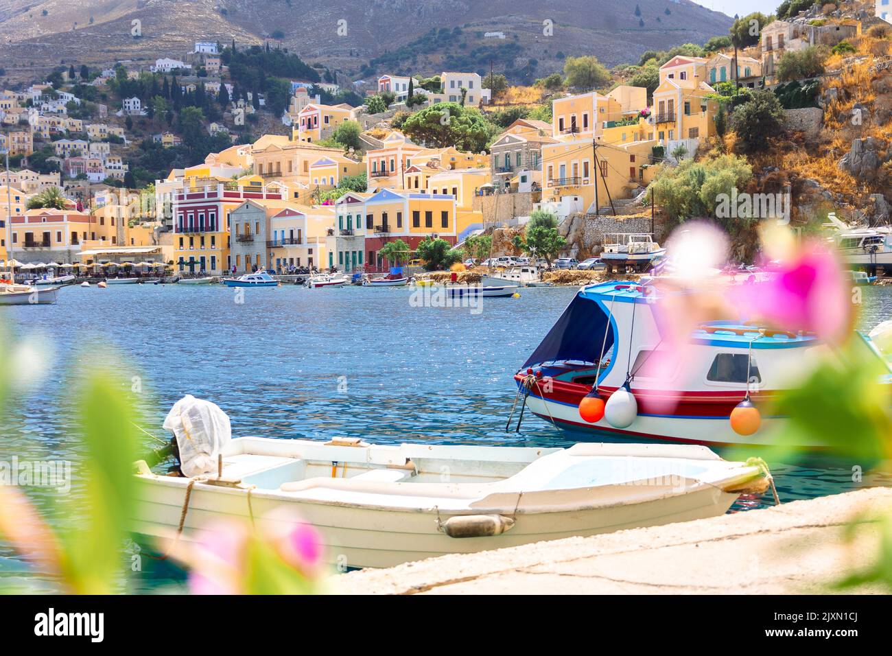 Symi aerial hi-res stock photography and images - Alamy