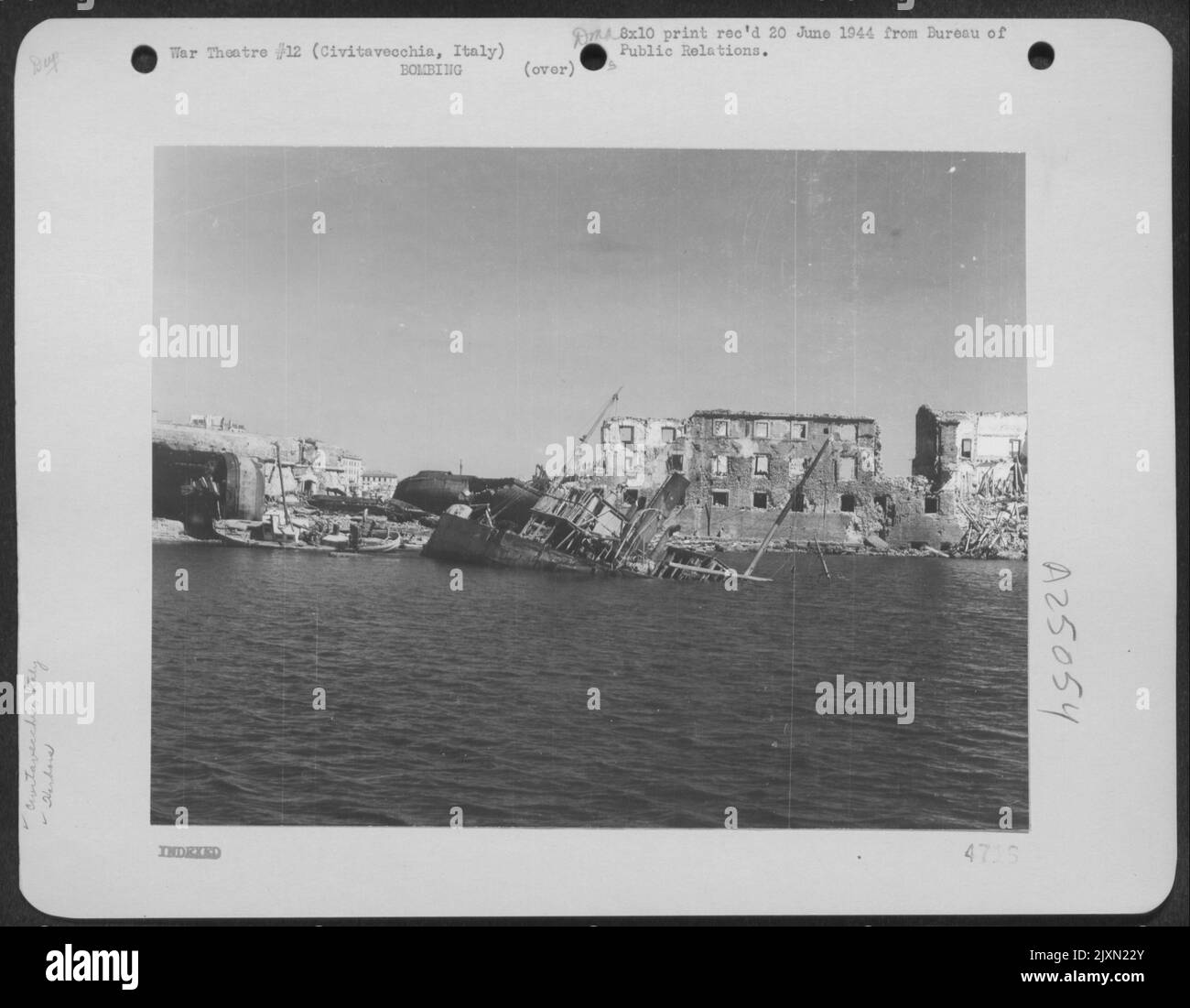 Sunken Ships And Demolished Buildings Are The Results Of Allied Bombing ...