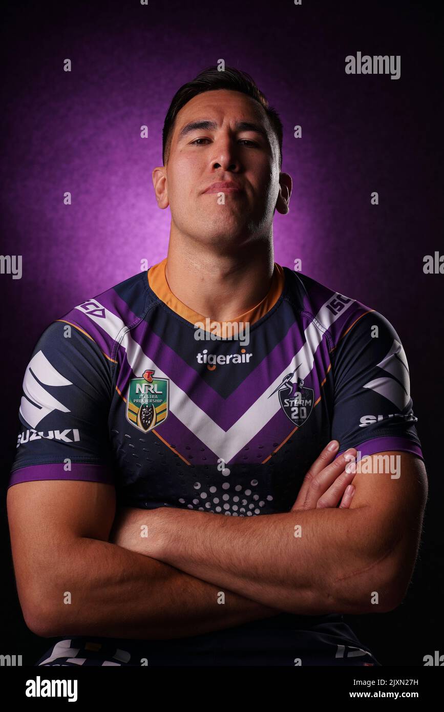 Melbourne Storm player Nelson Asofa-Solomona poses for a portrait ...