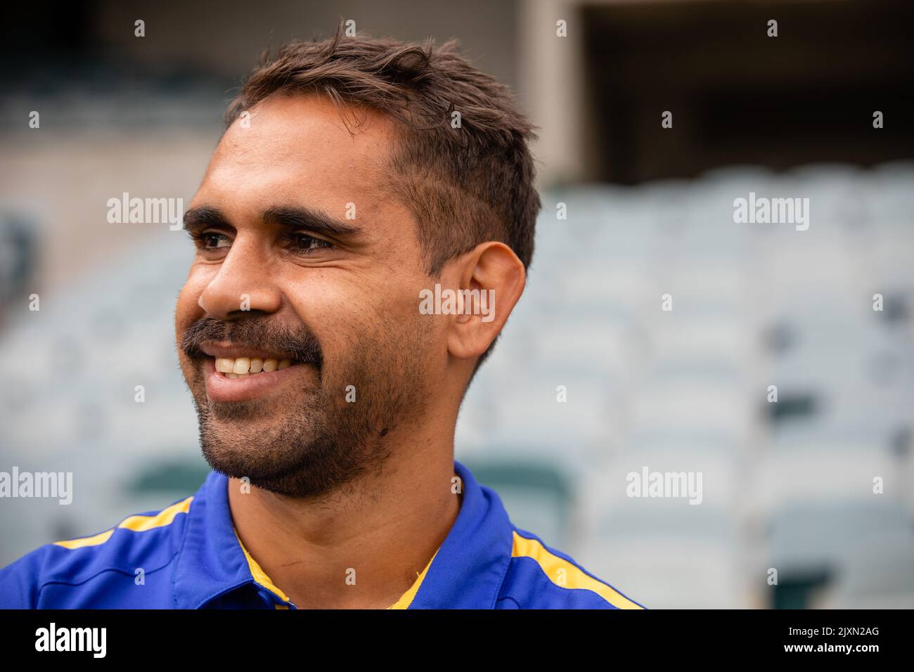West Coast Eagles player Lewis Jetta is seen during a team media ...