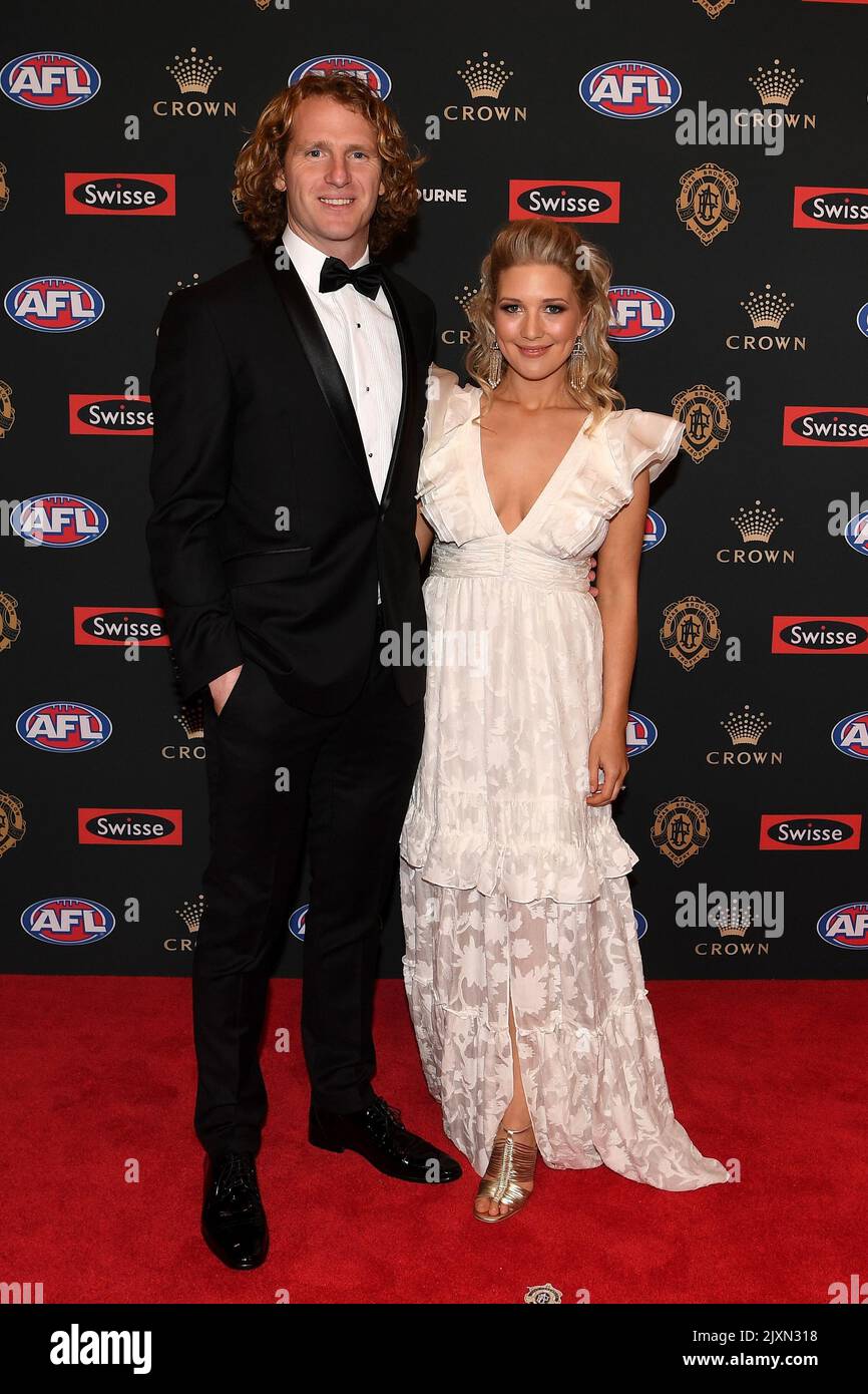 David Mundy of Fremantle and wife Sally Mundy pose for a photograph on ...
