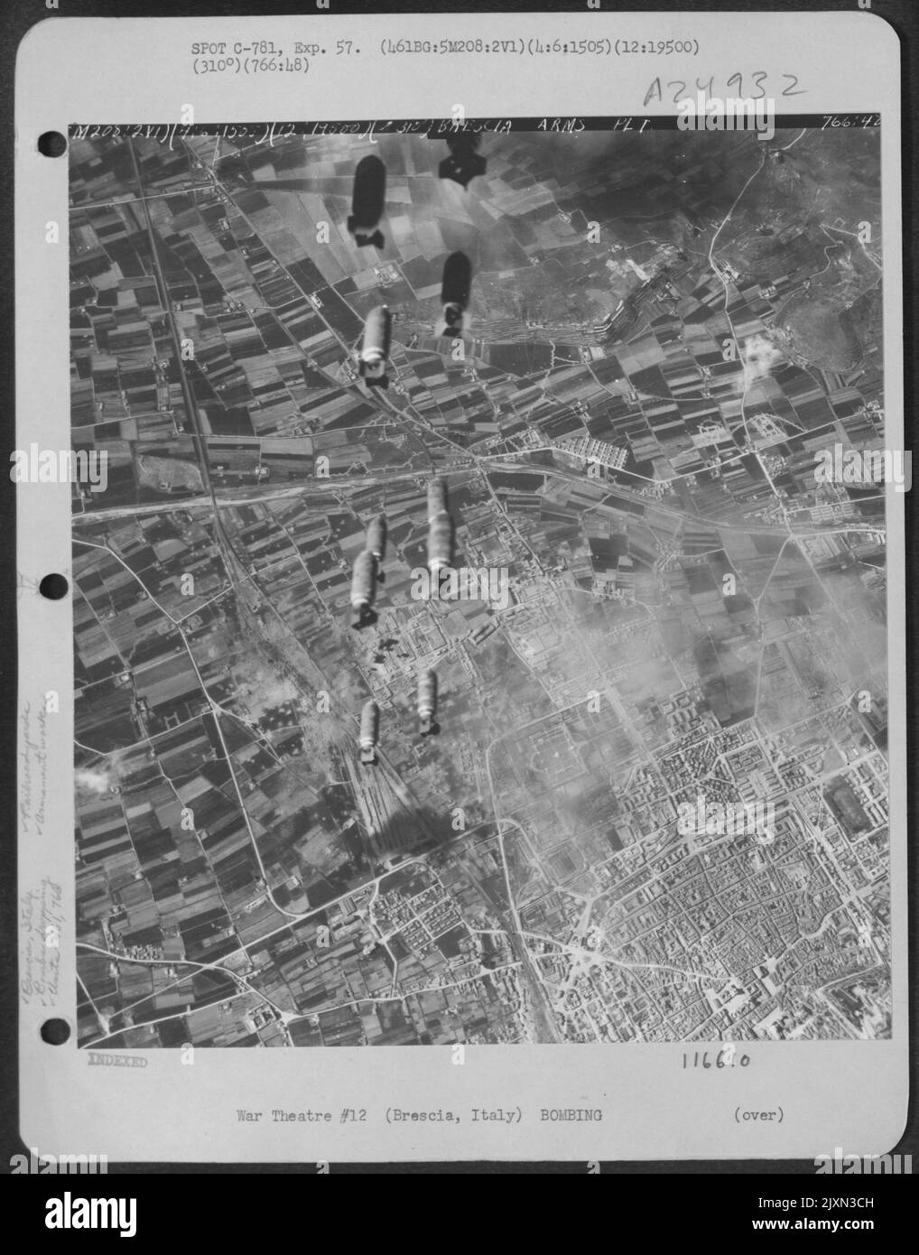 Bombs From Planes Of The 461St Bomb Group, 766Th Bomb Squadron, 15Th ...