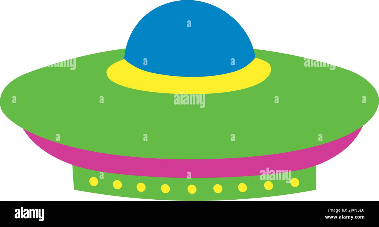 Ufo alien spaceship bright Stock Vector Images - Alamy