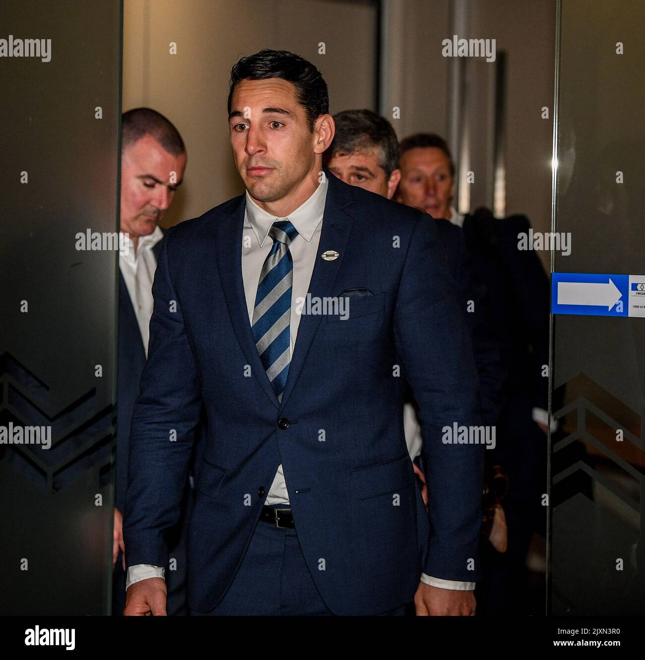 Melbourne Storm NRL player Billy Slater is seen leaving NRLCentral for ...