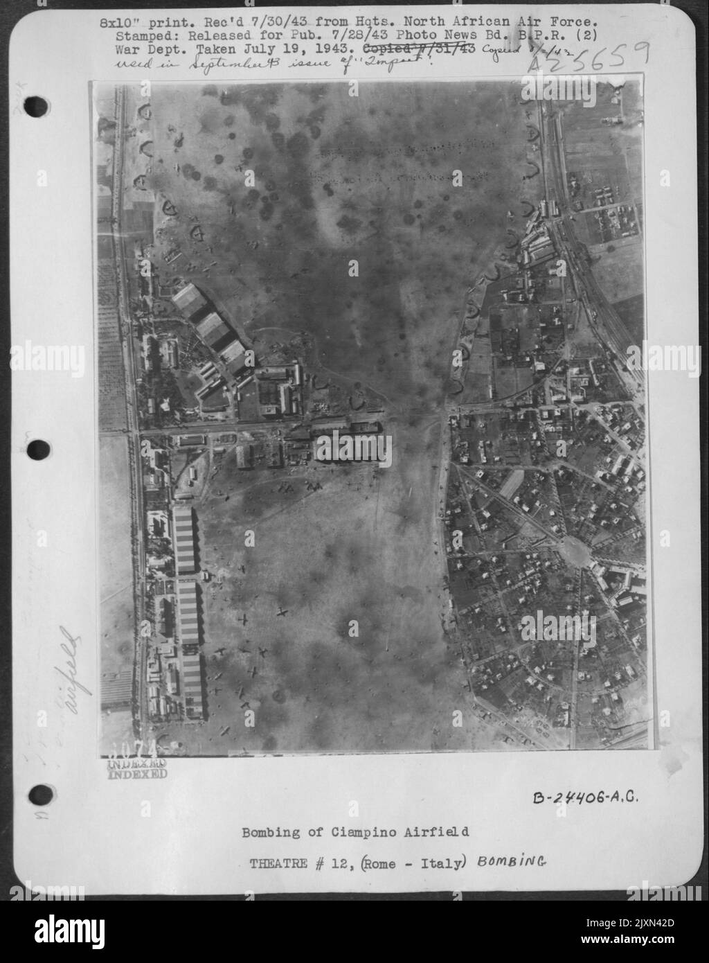 Military airfield bombing wwii Black and White Stock Photos & Images ...