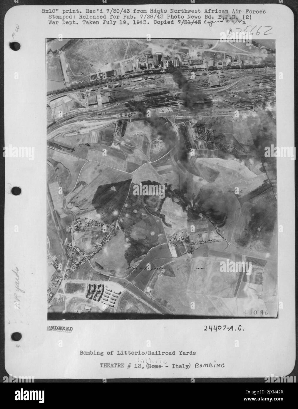 Bombing of Littorio Railroad Yards Stock Photo - Alamy