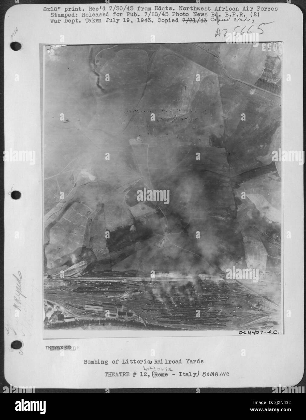 Bombing of Littorio Railroad Yards Stock Photo - Alamy