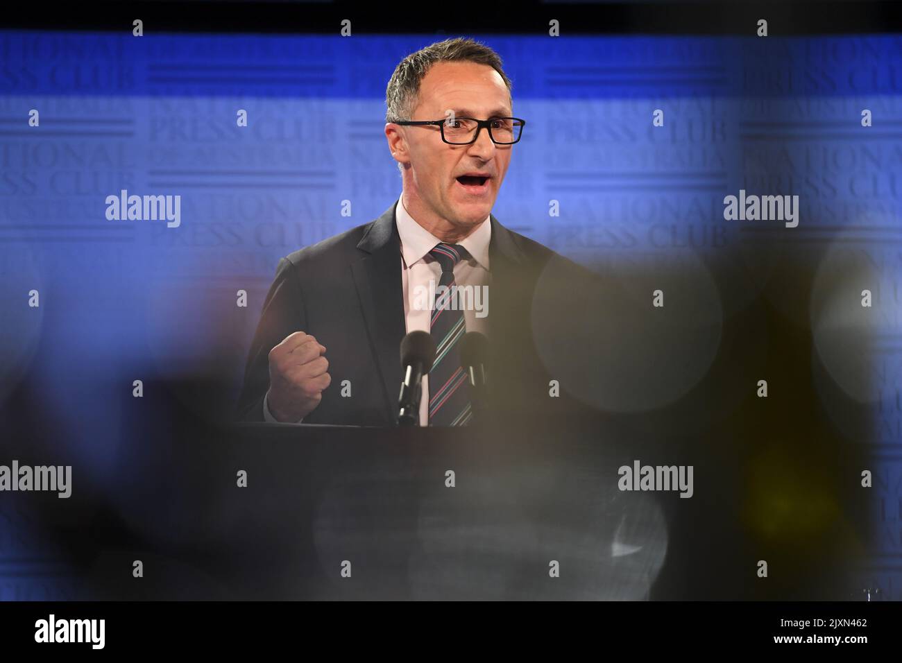 Australian Greens leader Richard Di Natale speaks during his address to ...