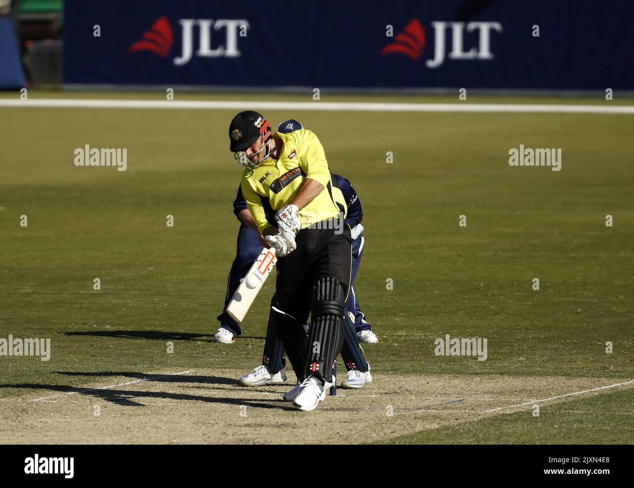 Marcus Stoinis of Western Australia bats during the JLT One-Day Cup ...