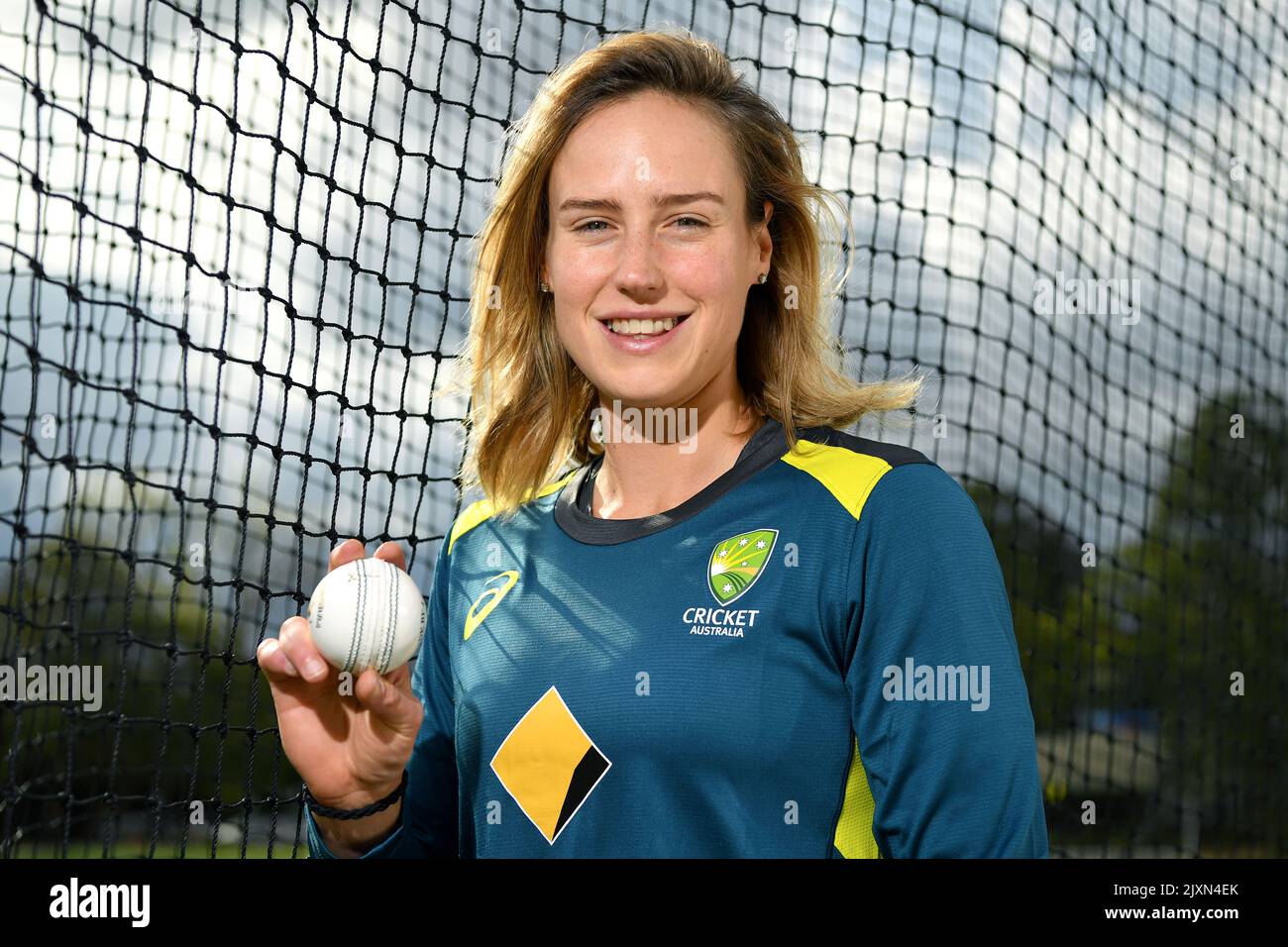 Cricketer Ellyse Perry poses for a photo in Sydney, Wednesday ...