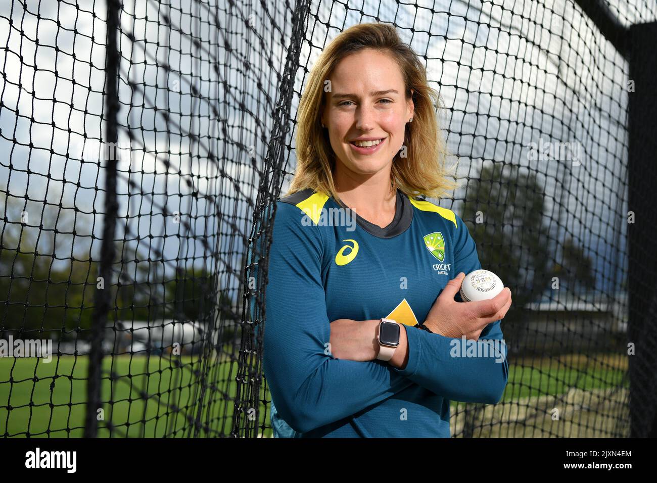 Cricketer Ellyse Perry poses for a photo in Sydney, Wednesday ...