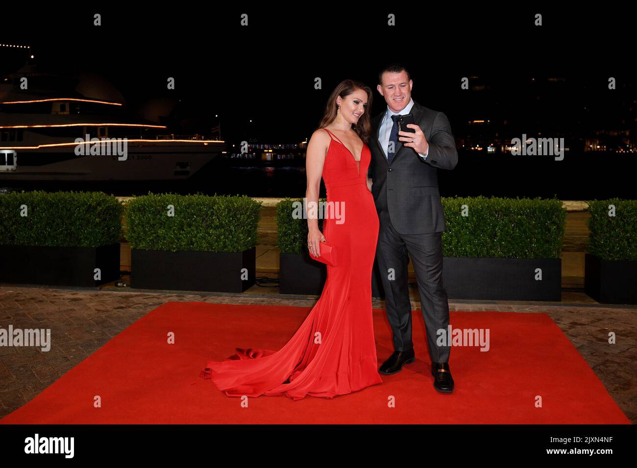 Cronulla Sharks player Paul Gallen and wife Anne arrive at the Dally M ...