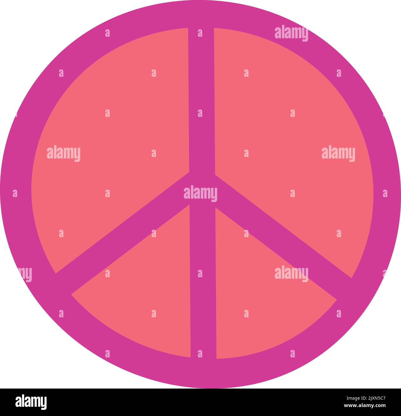 Piece sign. Retro hippie symbol. Pacific icon Stock Vector Image & Art ...