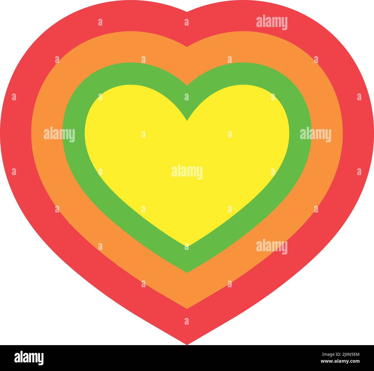 Colorful heart icon. Love symbol. Retro sign Stock Vector Image & Art ...