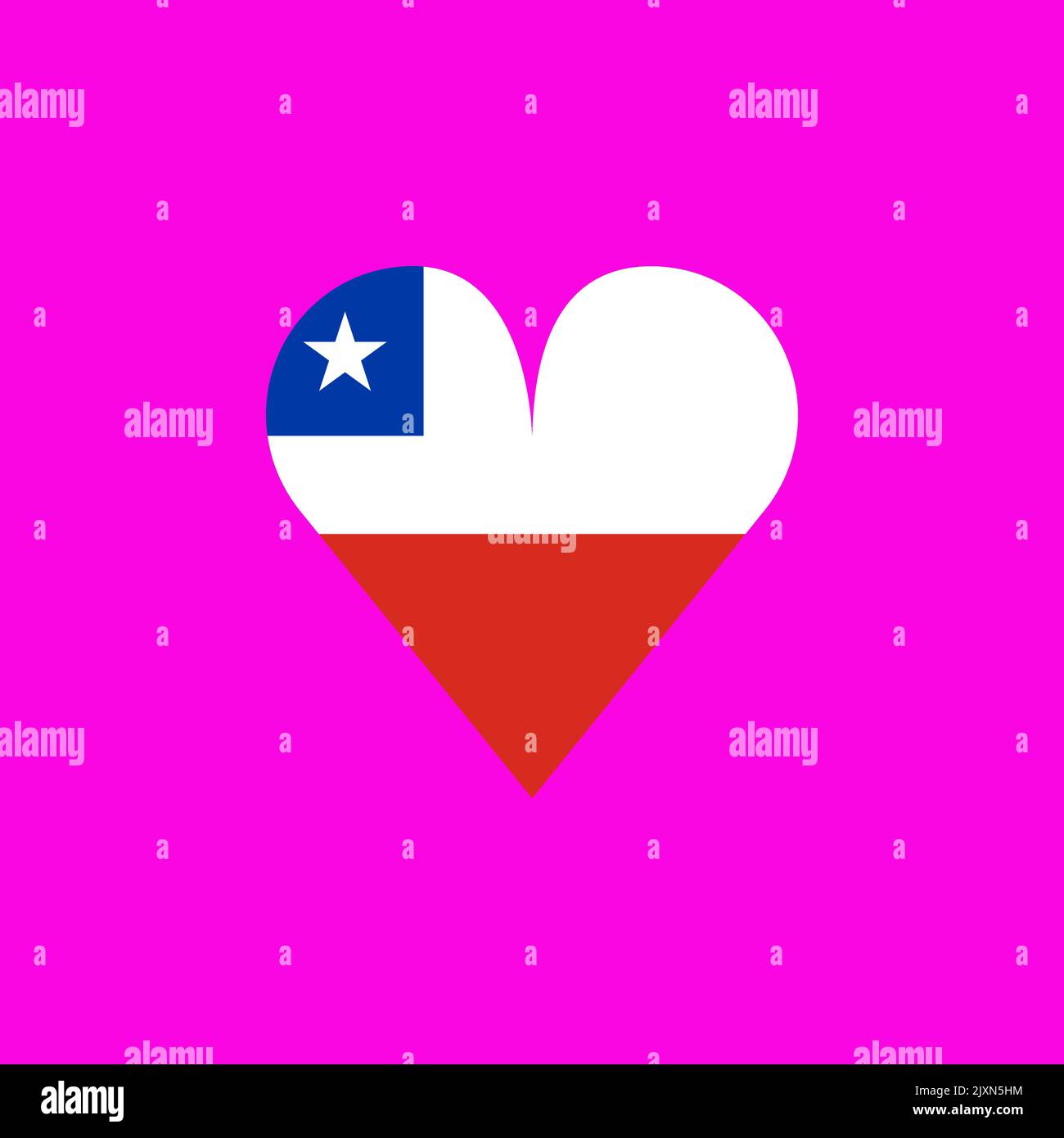 Chile flag in heart vector illustration sign Stock Vector Image & Art ...