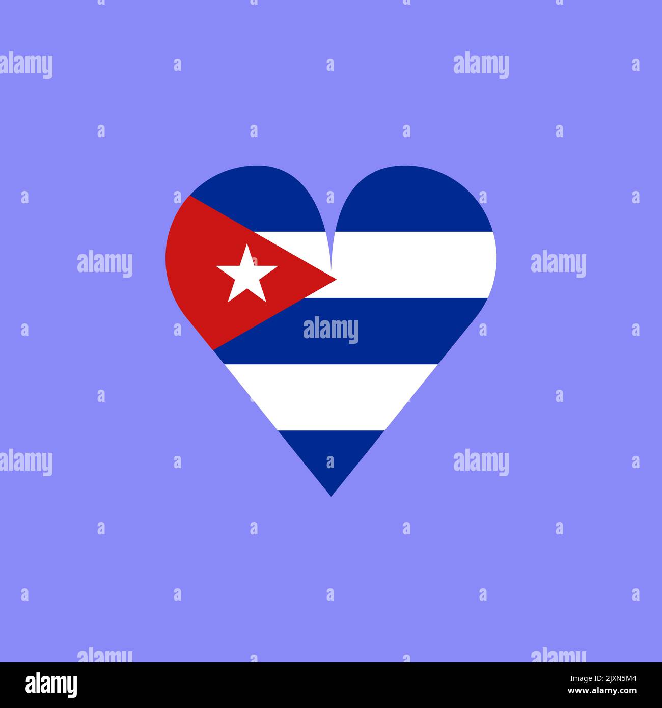 Cuba flag in heart vector illustration sign Stock Vector Image & Art ...