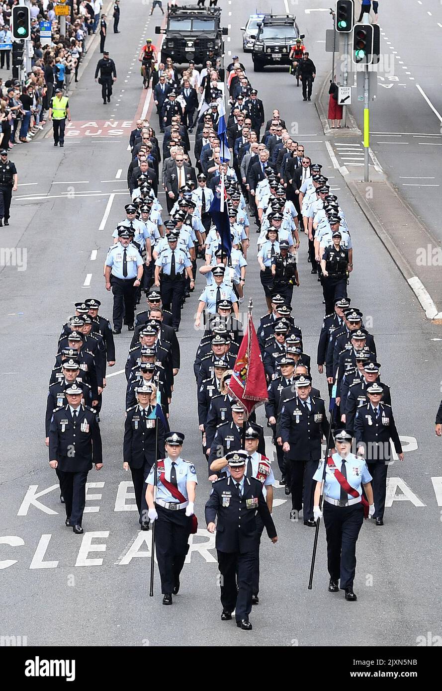 Members of the Queensland Police take part in a National Police ...