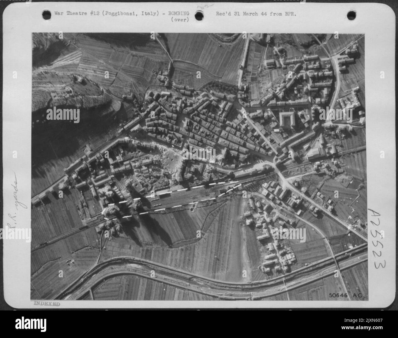 A vital target on the alternate Central Italy line South to Rome is the ...