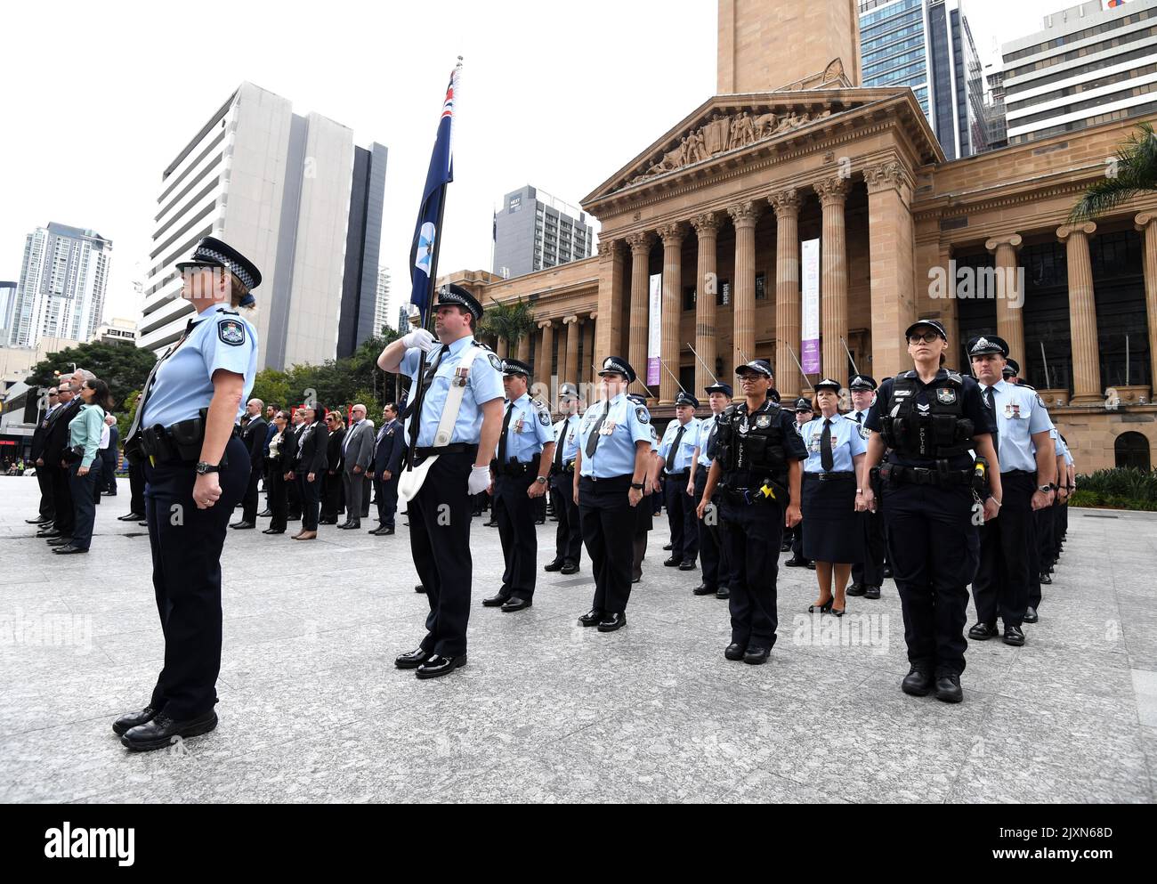 Members of the Queensland Police take part in a National Police ...